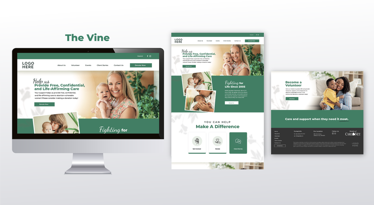 Care Net Donor Website Template – Care Net Bookstore